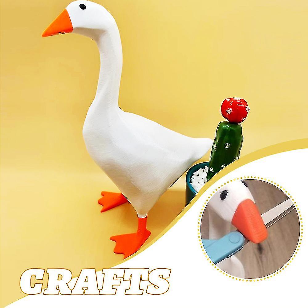 Unique Magnetic Key Holder 3d Goose Key Rack Resin Duck Statue Home ...