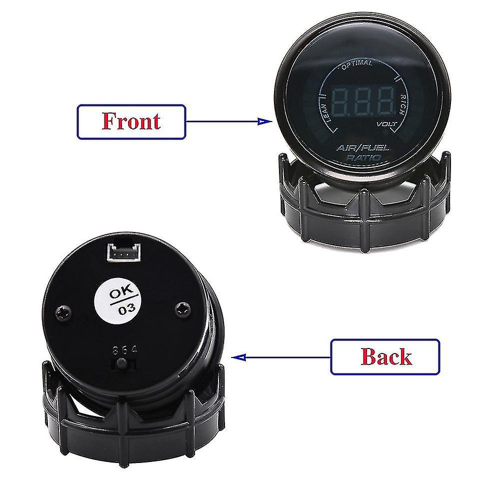 52mm Air Fuel Ratio Gauge Led Digital Display With Narrowband O2 Oxygen ...
