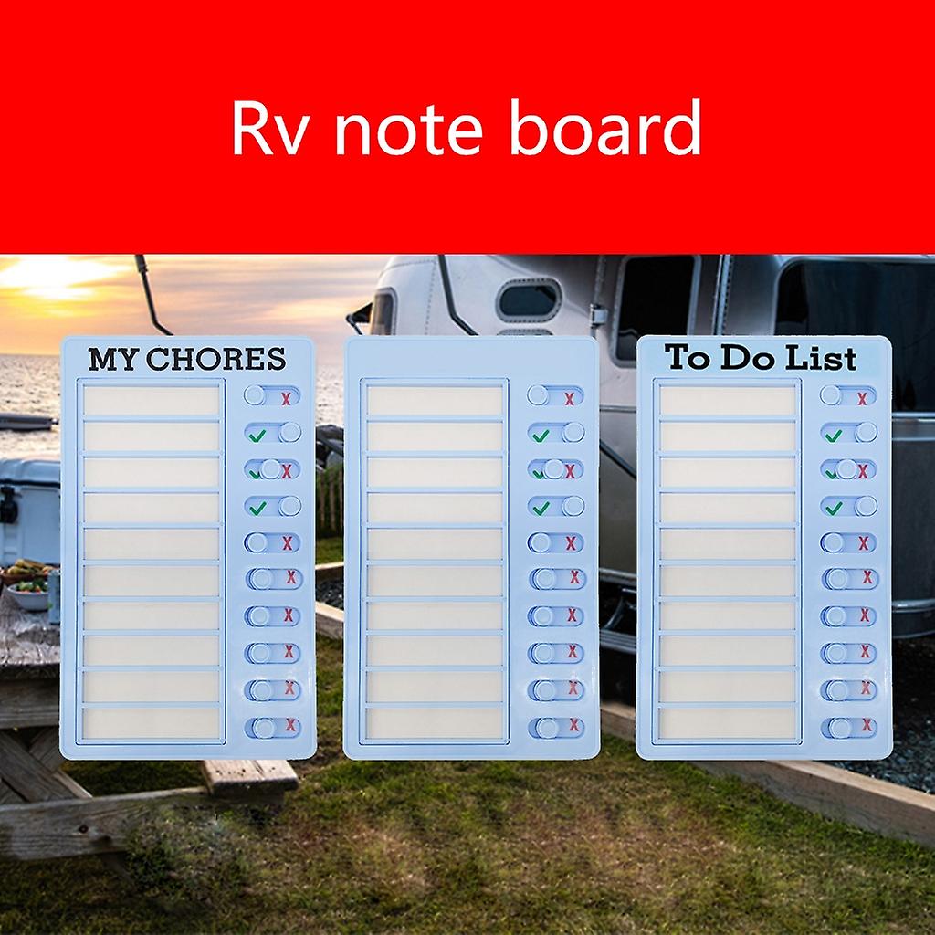 RV Checklist Memo Board My Chores Board Adjustable for RV Car Home ...