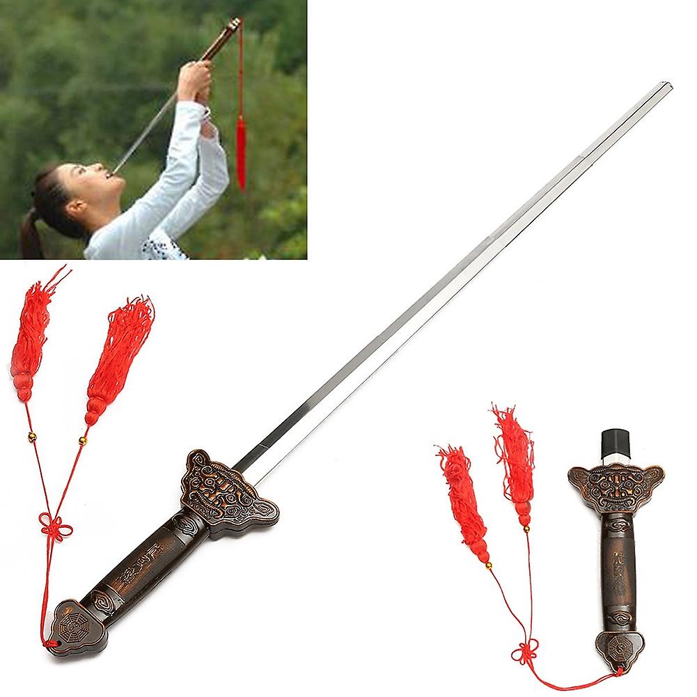 Stainless Steel Dull Sword Swallowing Illusion Flexible Street Magic ...
