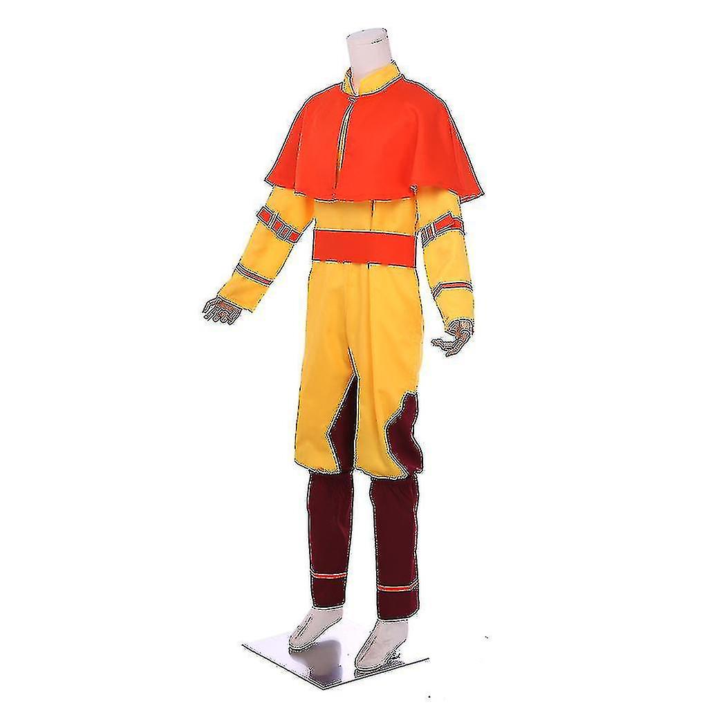 Outfits Airbender Aang Outfit Cosplay Halloween Carnival Suit | Fruugo UK