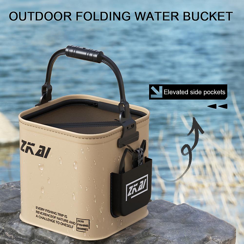 Portable Foldable Fish Bucket with Handle Reusable Water Containing ...