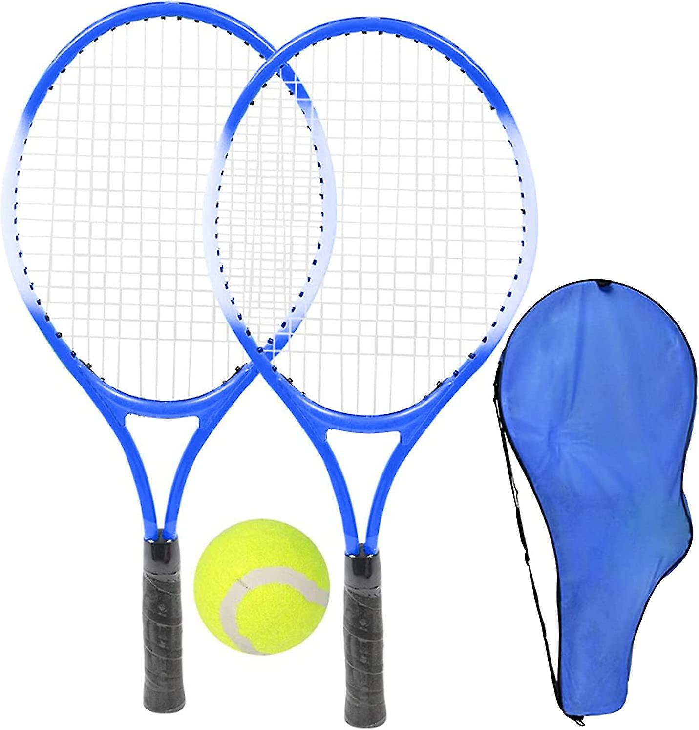 Set of 2 Tennis Rackets with 1 Tennis ball and Carry Bag, Ideal Starter ...