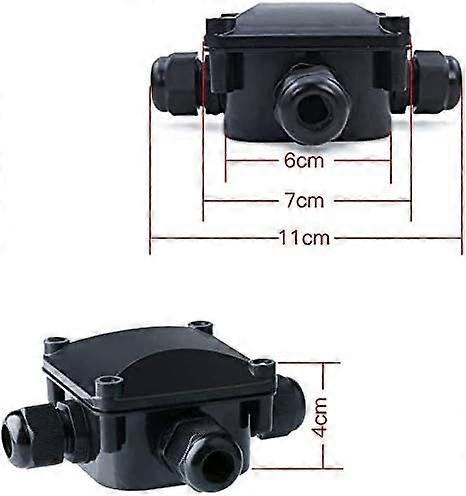 8-piece junction box IP68 waterproof 3-way cable connector junction box ...