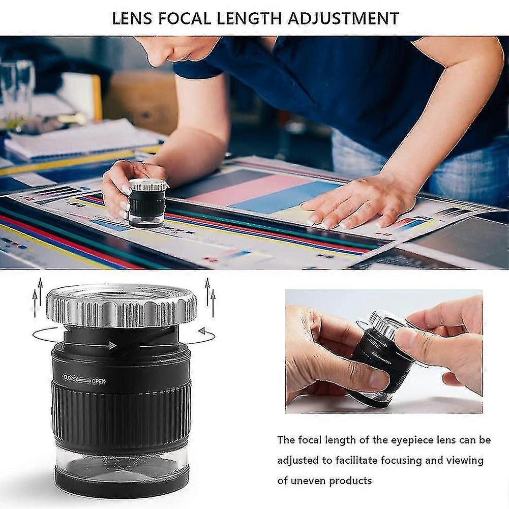 Loupe Magnifier 30x Magnifier Illuminated Adjustable Length Desktop ...