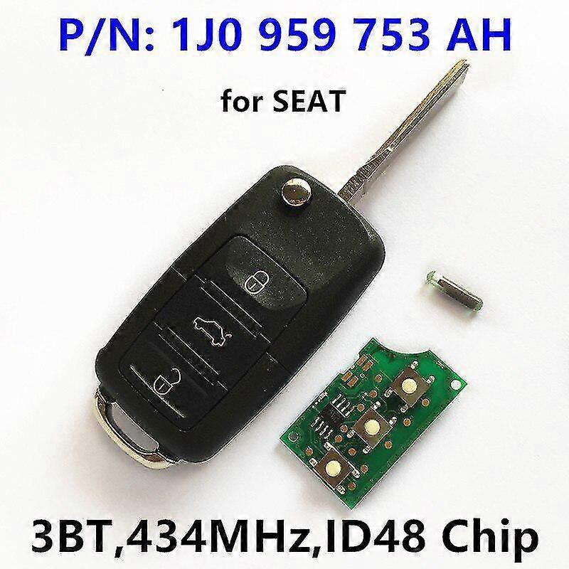 3 Button Remote Key for SEAT SEAT Cordoba Ibiza Leon Toledo/ 5FA 008 ...
