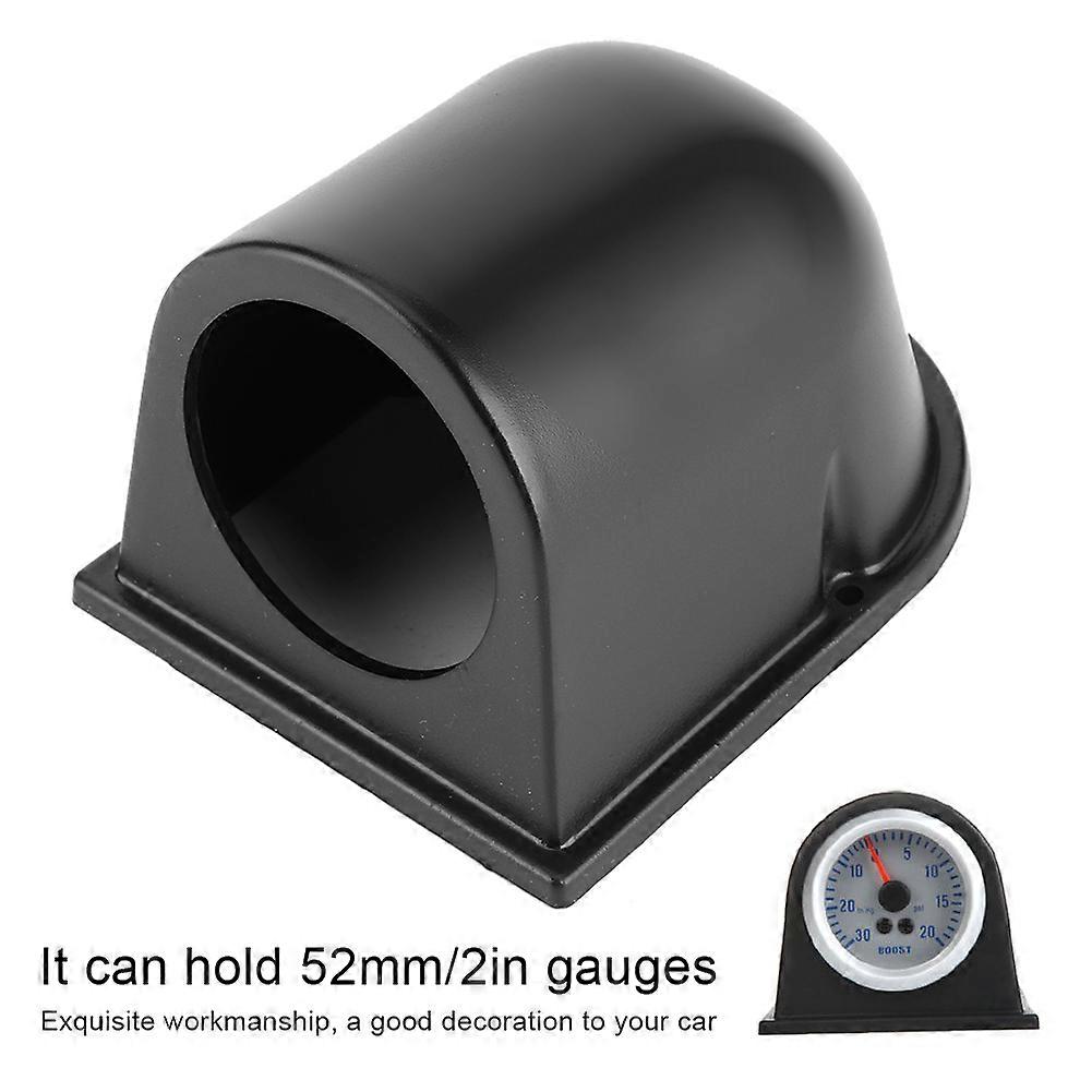 52mm/2in Single Hole Gauge Mount Holder Cup Universal Black Car Dash ...