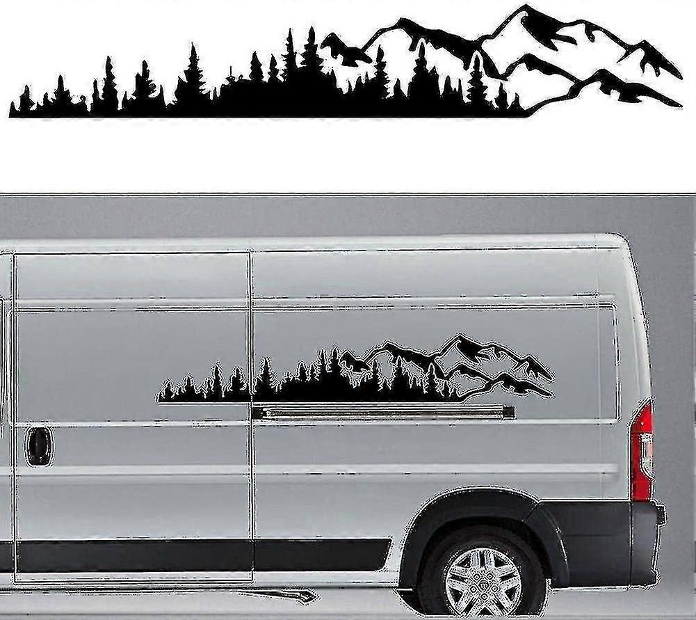2pcs Car Sticker Mountain Forest Vinyl Car Sticker Truck Window Bumper ...