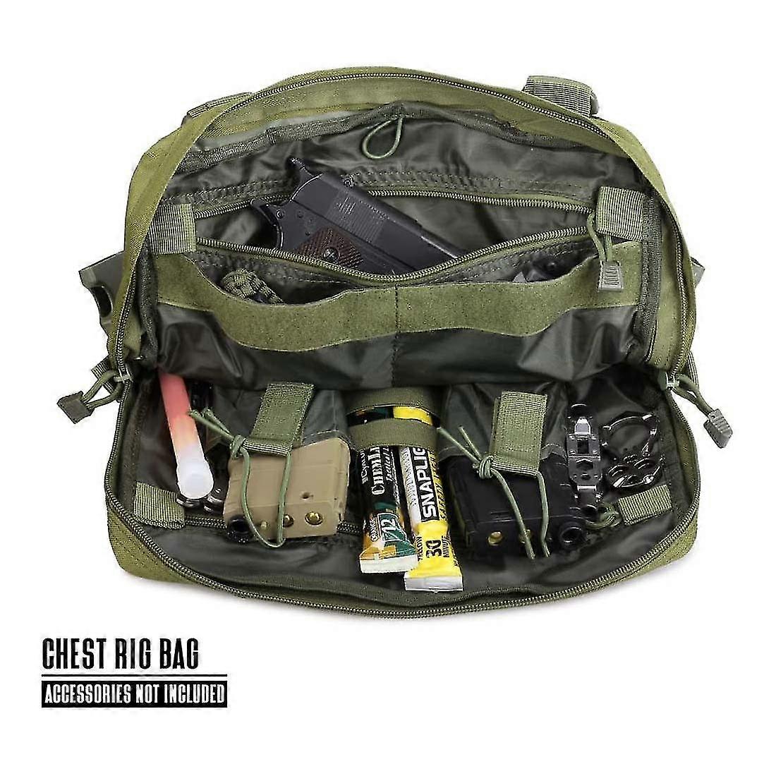 Tactical Chest Rig Bag, Recon Kit Bags Combat Edc Front Pouch For ...