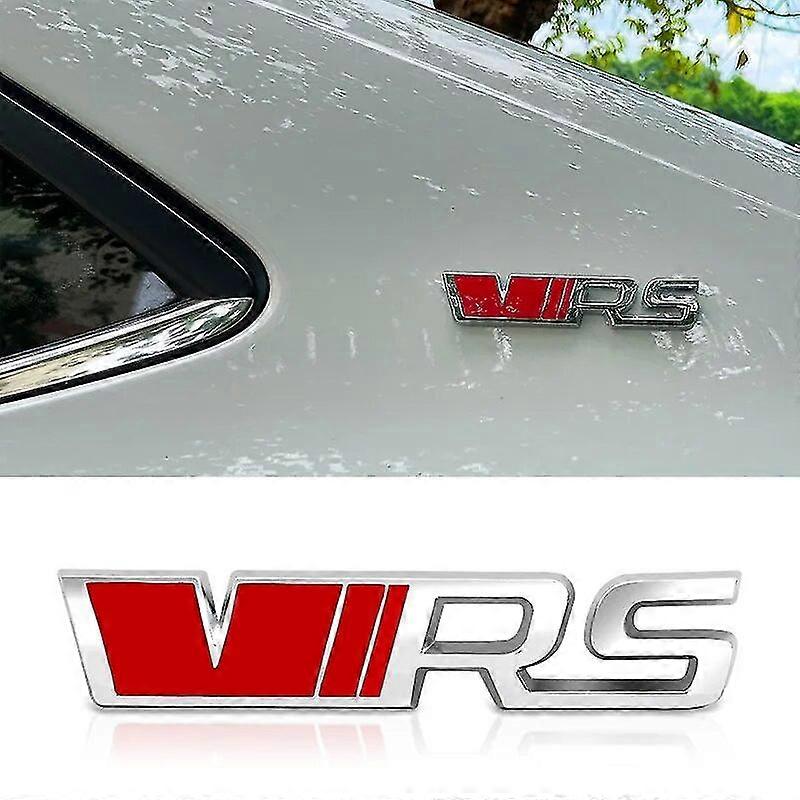 3d Metal Logo Vrs Badge Car Trunk Front Grill Emblem For Skoda Fabia 1 ...