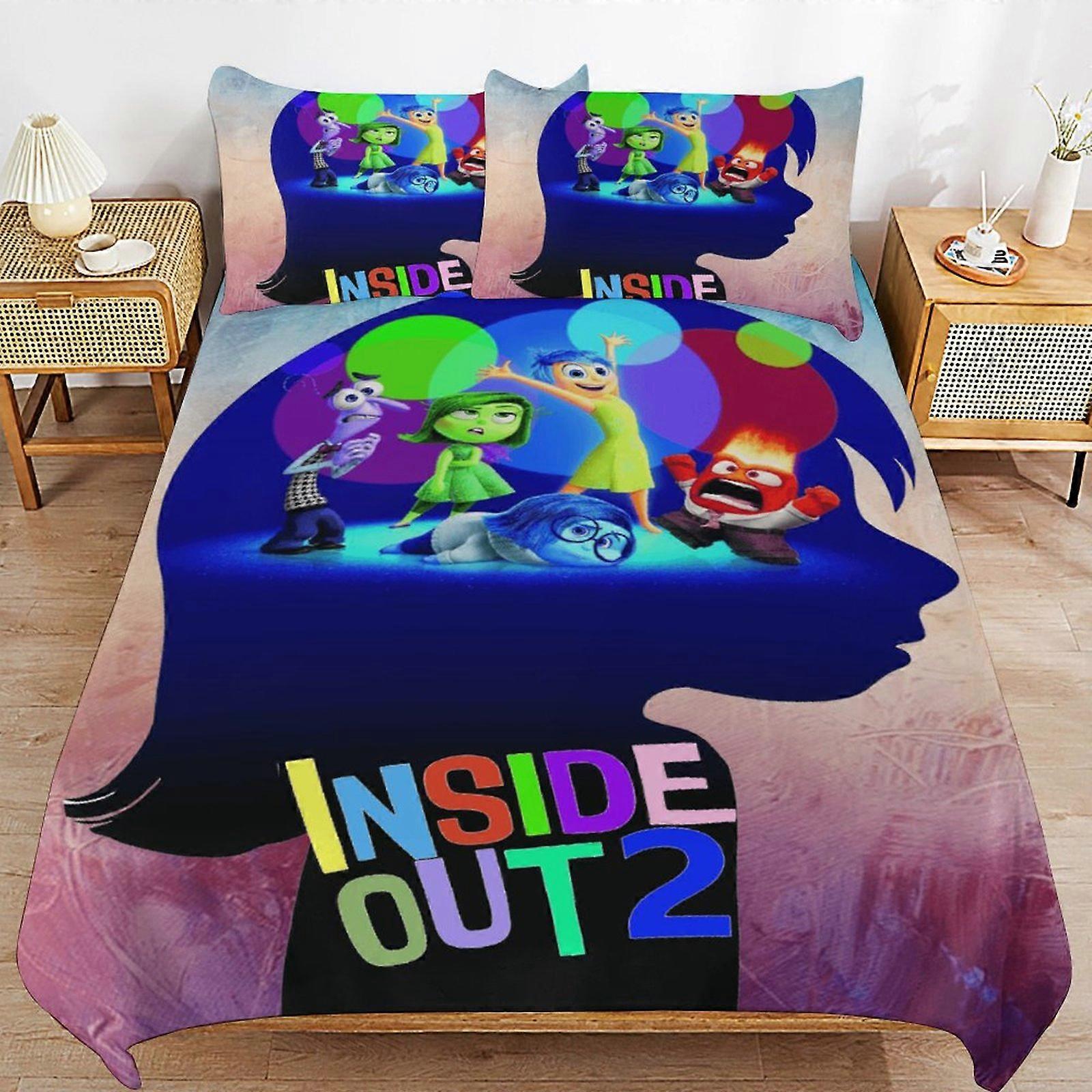 x511 Inside Out 2 Bed Duvet Cover Microfiber Bedding Sets 3D Printed ...