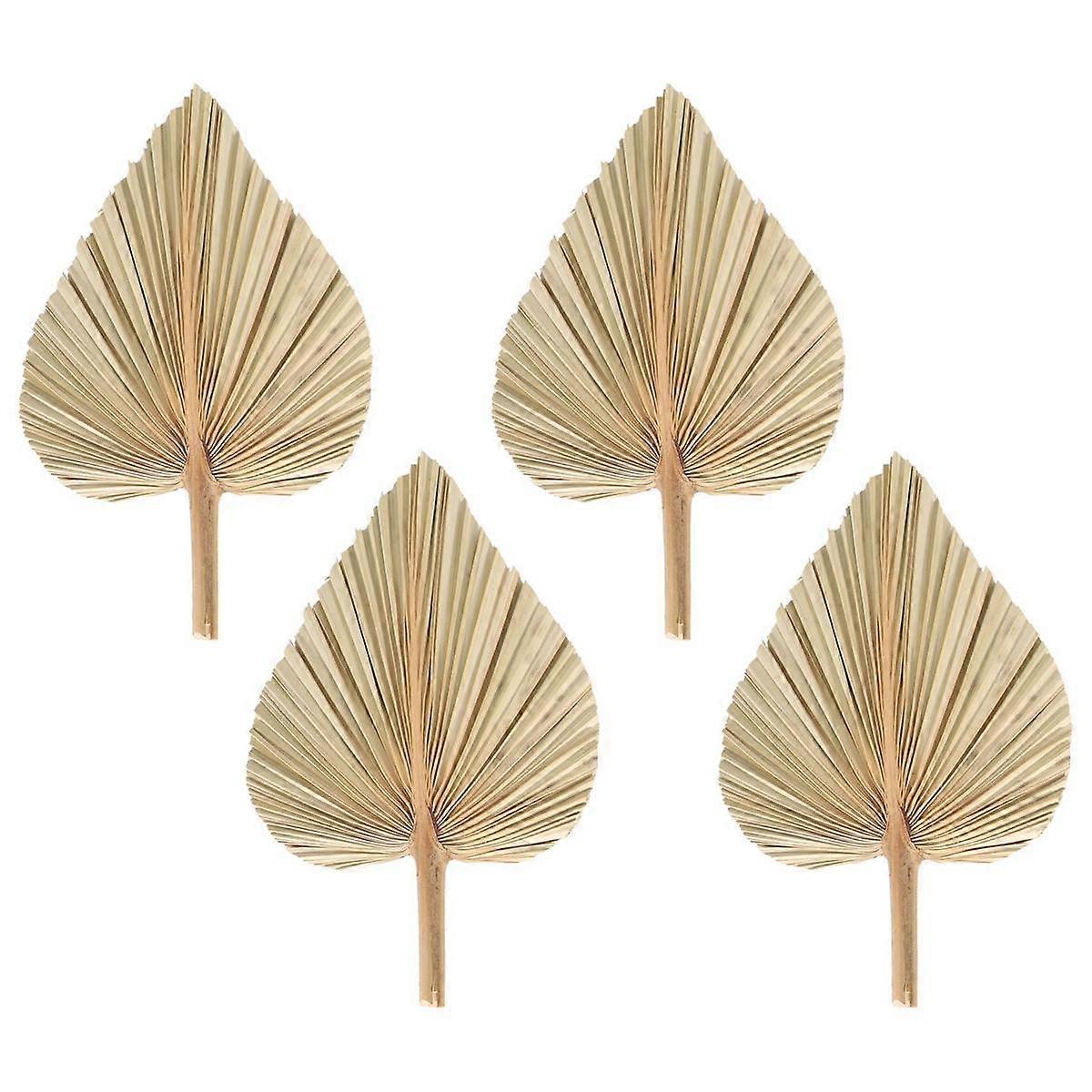 4Pcs Dried Palm Leaves Dried Palm Fans Bohemian Dried Palm Spears Artificial Plants Palm Leaves ...