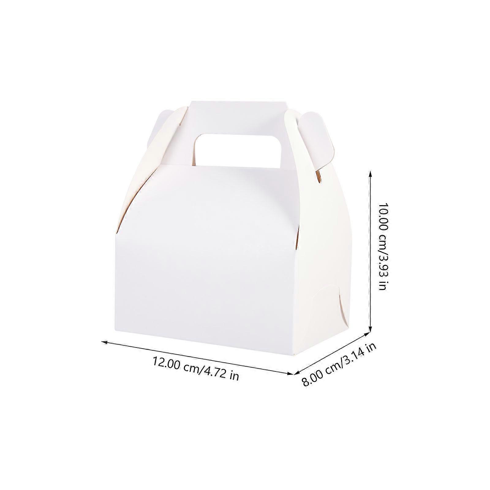 20 Pcs Paper Gift Boxes Birthday Party Boxes Treat Boxes Cakes Kraft ...