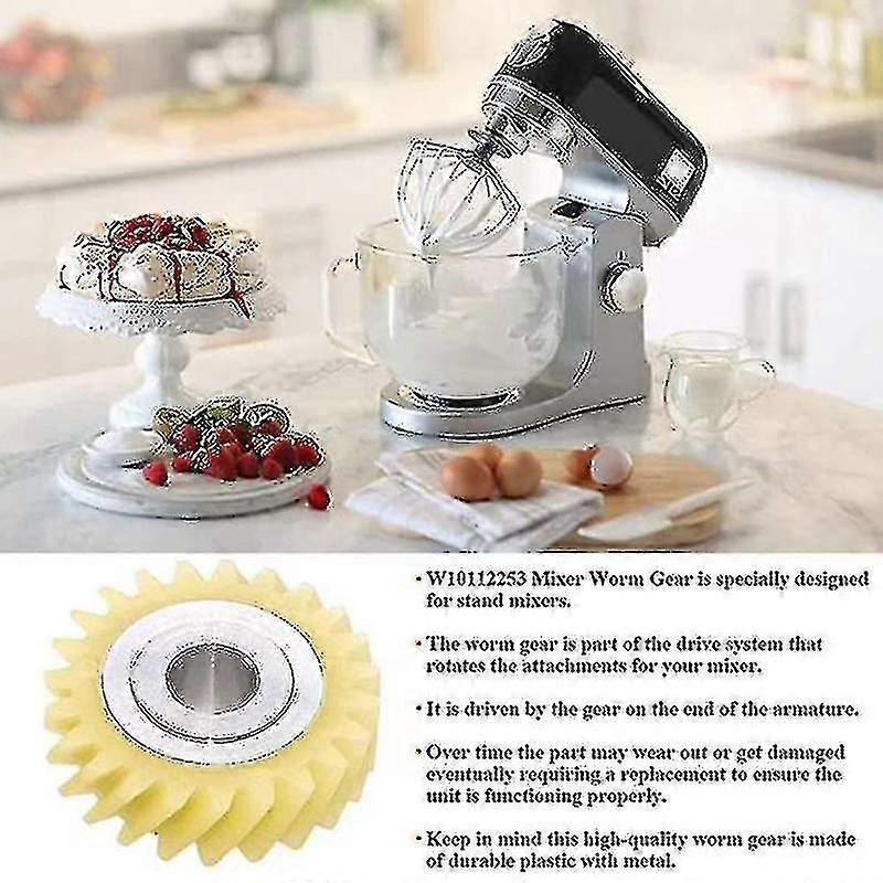 Mixer Worm Drive Gear For Kitchenaid Stand & 2 Pair Of Motor Brushes ...