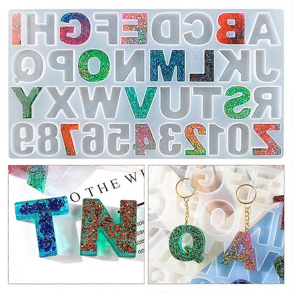 Alphabet Resin Molds, Letter Molds For Resin Casting, For Diy Craft ...