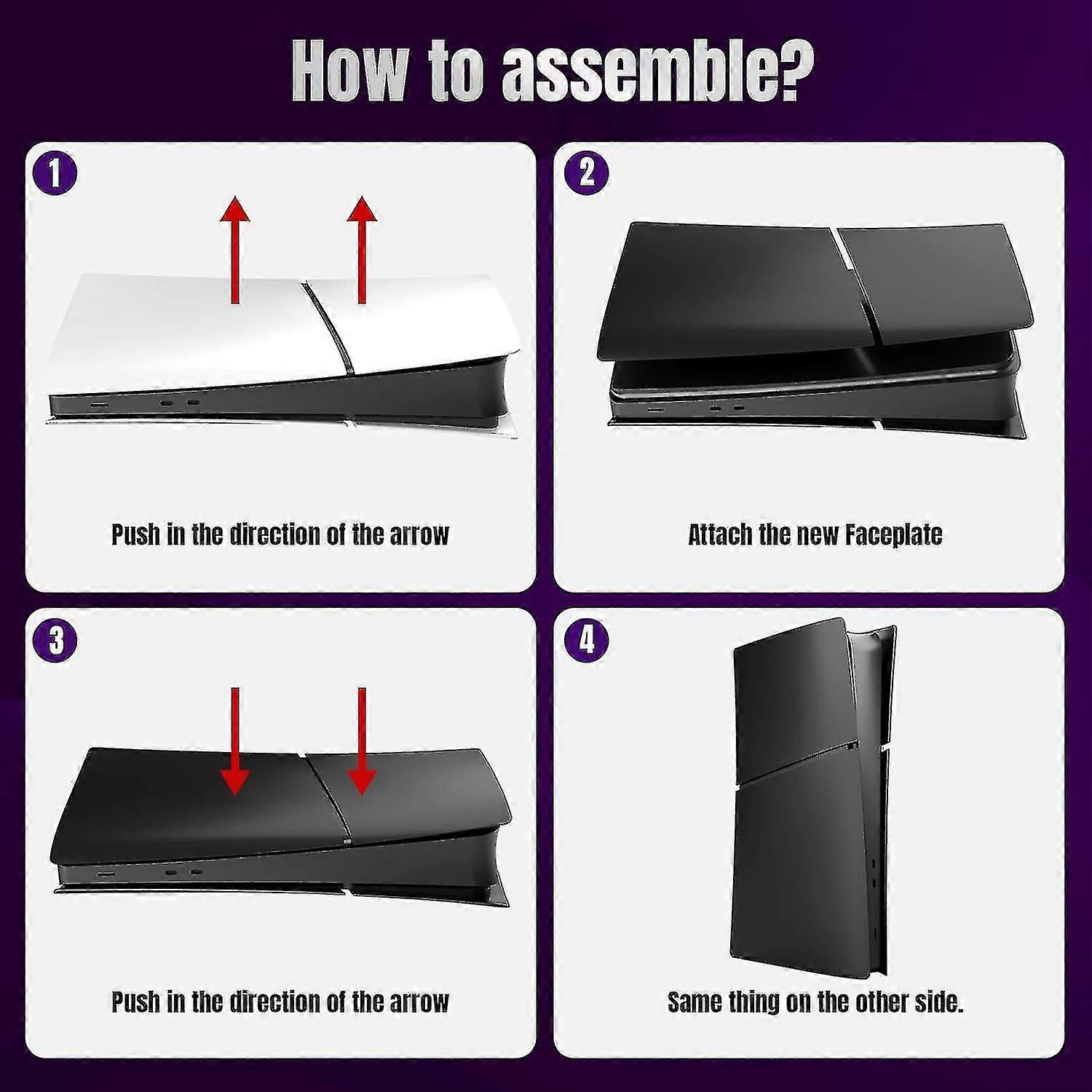 For Ps5 Slim Digital Edition Faceplate Cover, Ps5 Slim Plates Ps5 Slim ...