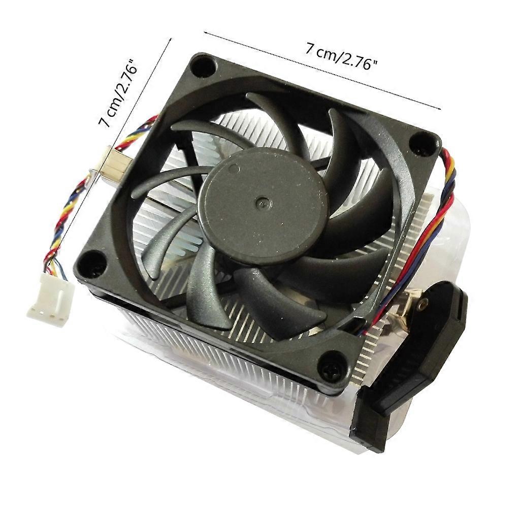 CPU Cooler 70mm CPU Fan Aluminium Heatsink for AMD AM2 AM3 AM4 4Pin ...