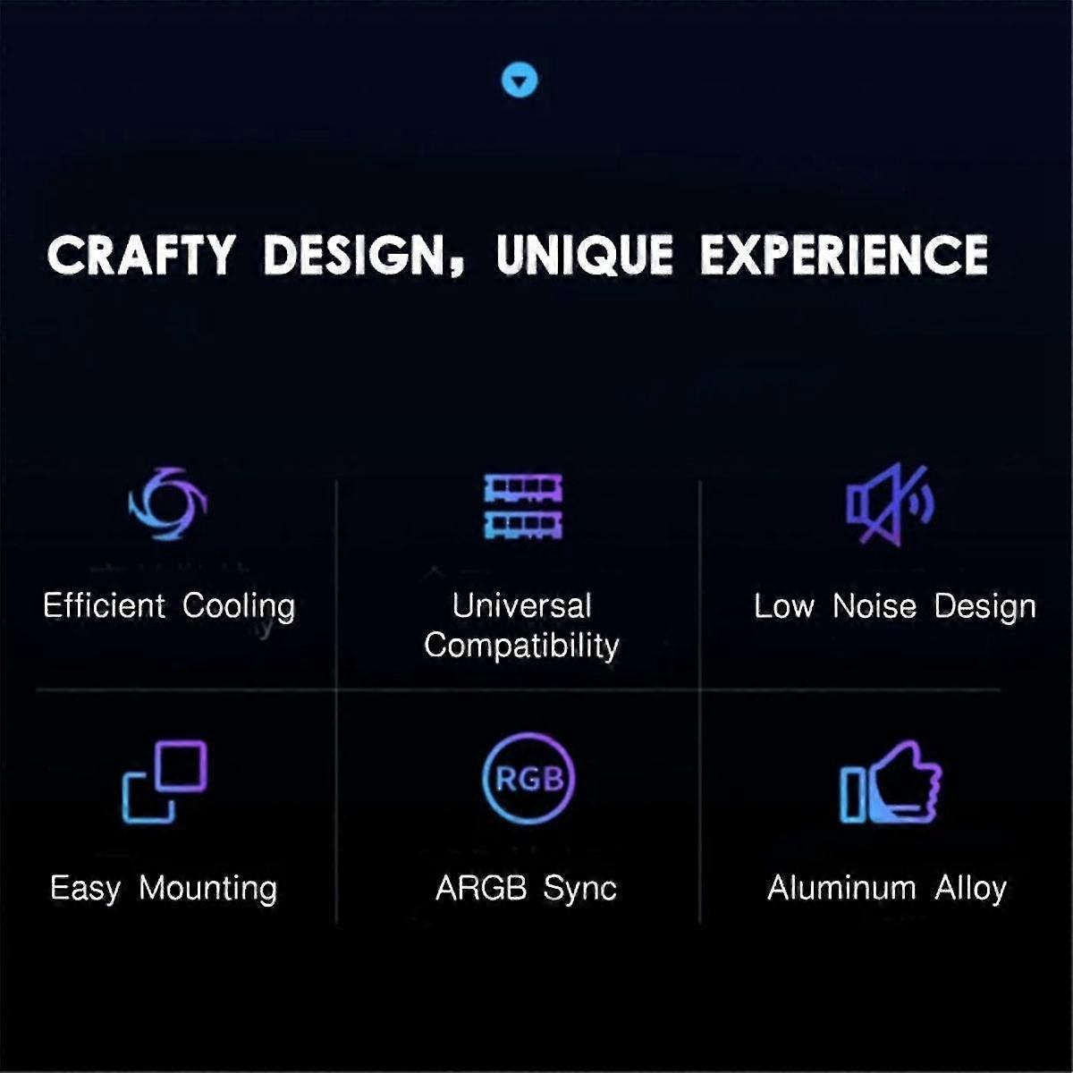 Computer RAM Memory Module Cooler PC DDR4 DDR5 Overlock Dual ARGB Sync ...