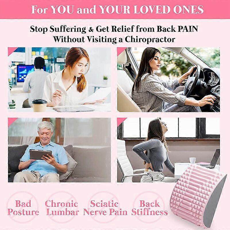 Lower Back Pain Relief Device Back Cracker Posture Corrector Lumbar ...