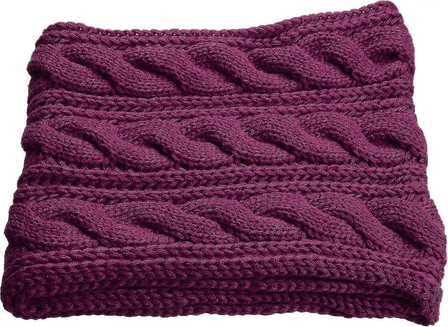 Womens Thick Ribbed Knit Winter Infinity Circle Loop Scarf Premium ...