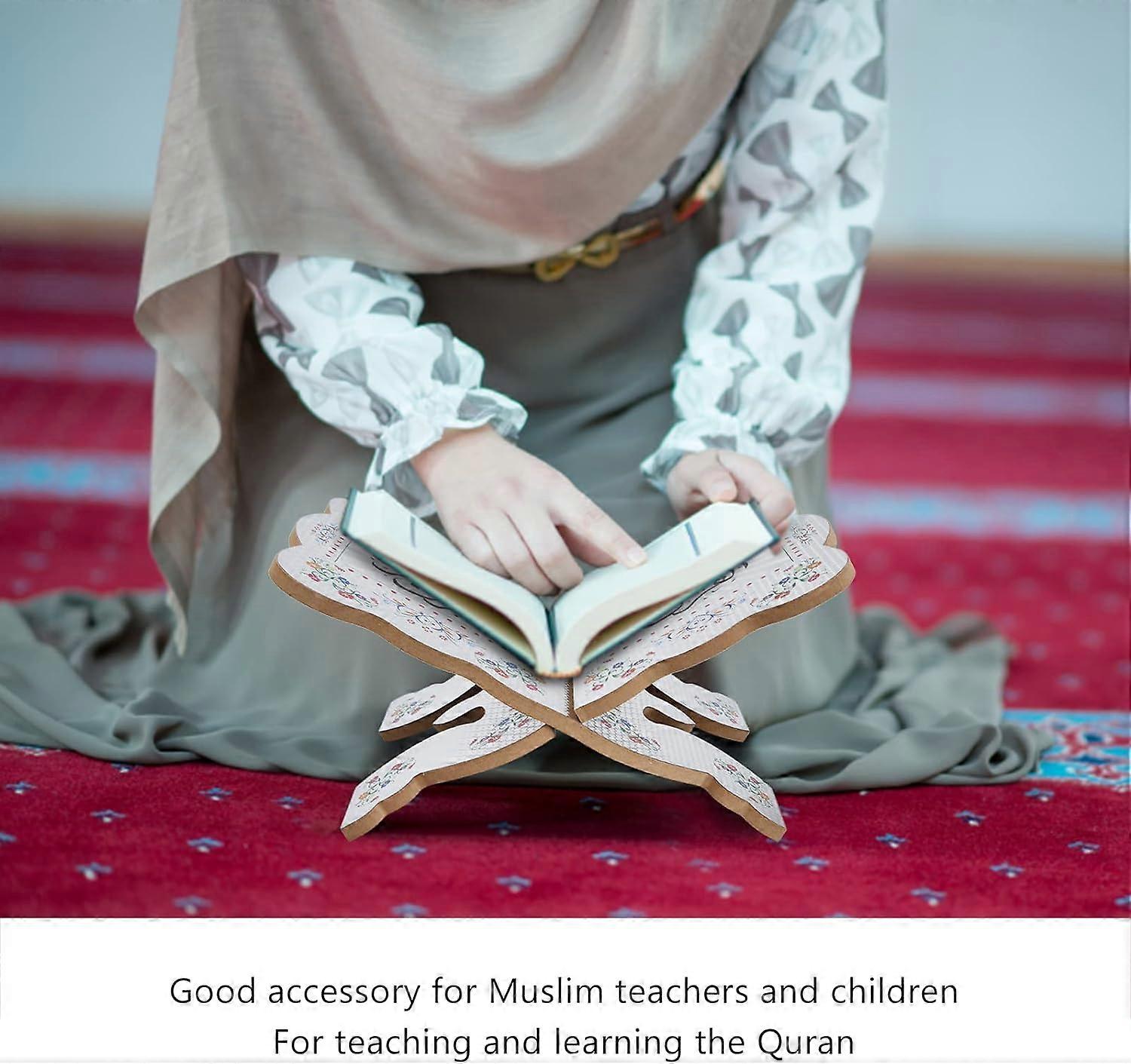 Quran Book Stand Holder Boxwood Bible Display Holders Rack For Muslim ...