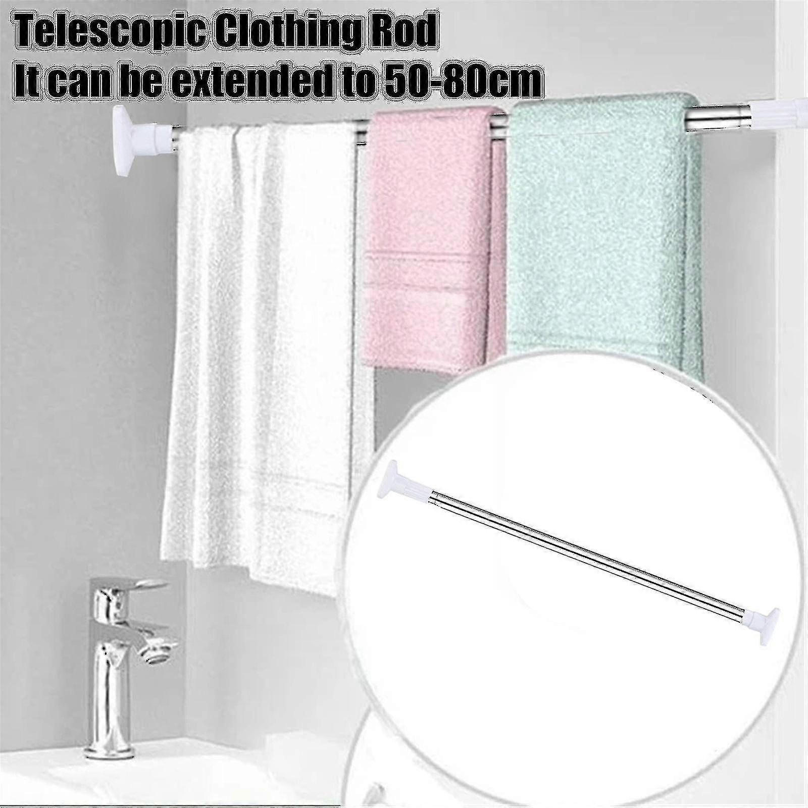 Closet Rod Tension Stainless Steel Extendable Telescopic Telescopic ...