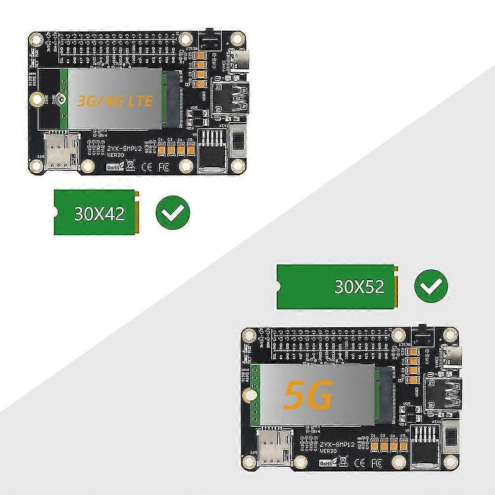 4G & 5G Base HAT Expansion Card for RM500Q/SIM8200/GM800 Module and ...