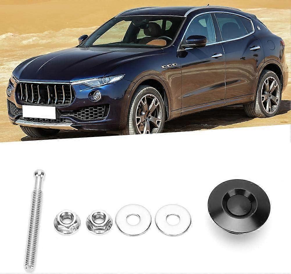 Bonnet Cover Lock Key Pin Hood Pin Lock Clip Universal Car Push Button ...