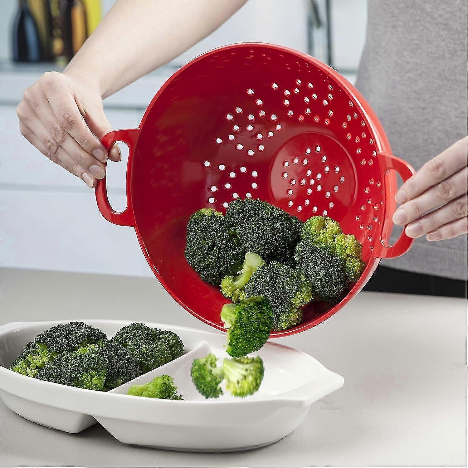 Colander/Strainer Basic kitchen utensils-Red | Fruugo UK