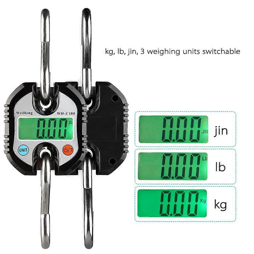 WH-C100 Heavy Duty Electronic Digital Stainless Steel Hook Scale ...