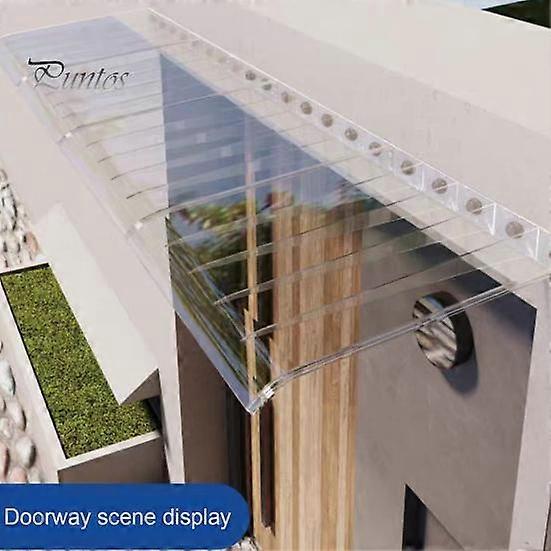Invisible Front Door Awning Rain Snow Sun Protection Window Canopy ...