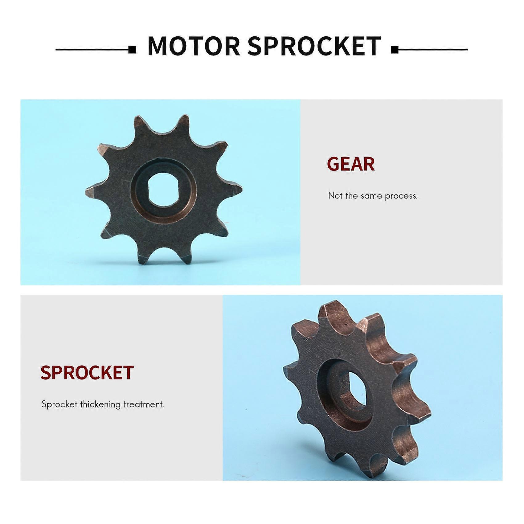 2Pcs Electric Scooter 10T 428 Sprocket for Chain Motor Pinion Gear ...