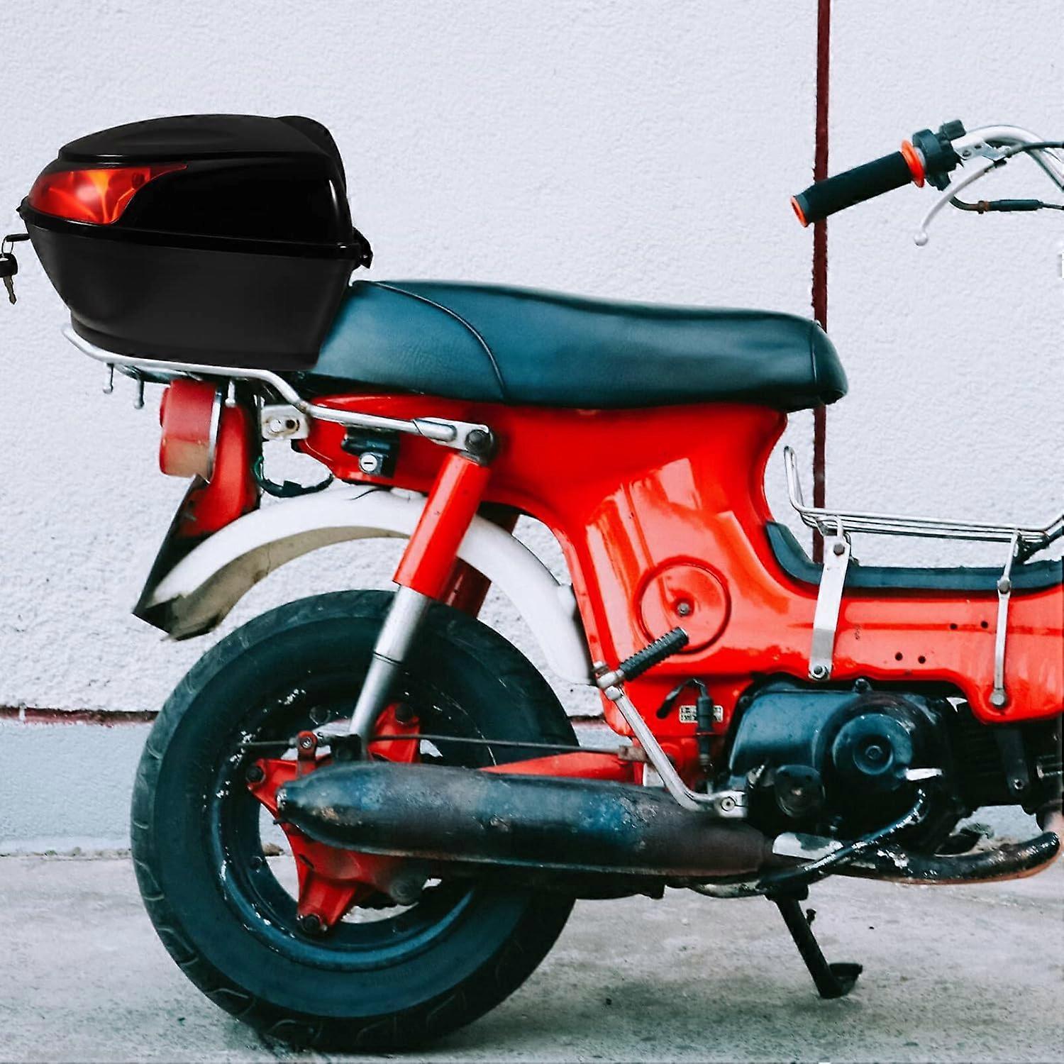 Motorcycle Top Box 40L Scooter Tail Luggage Carrier with Ergonomic ...