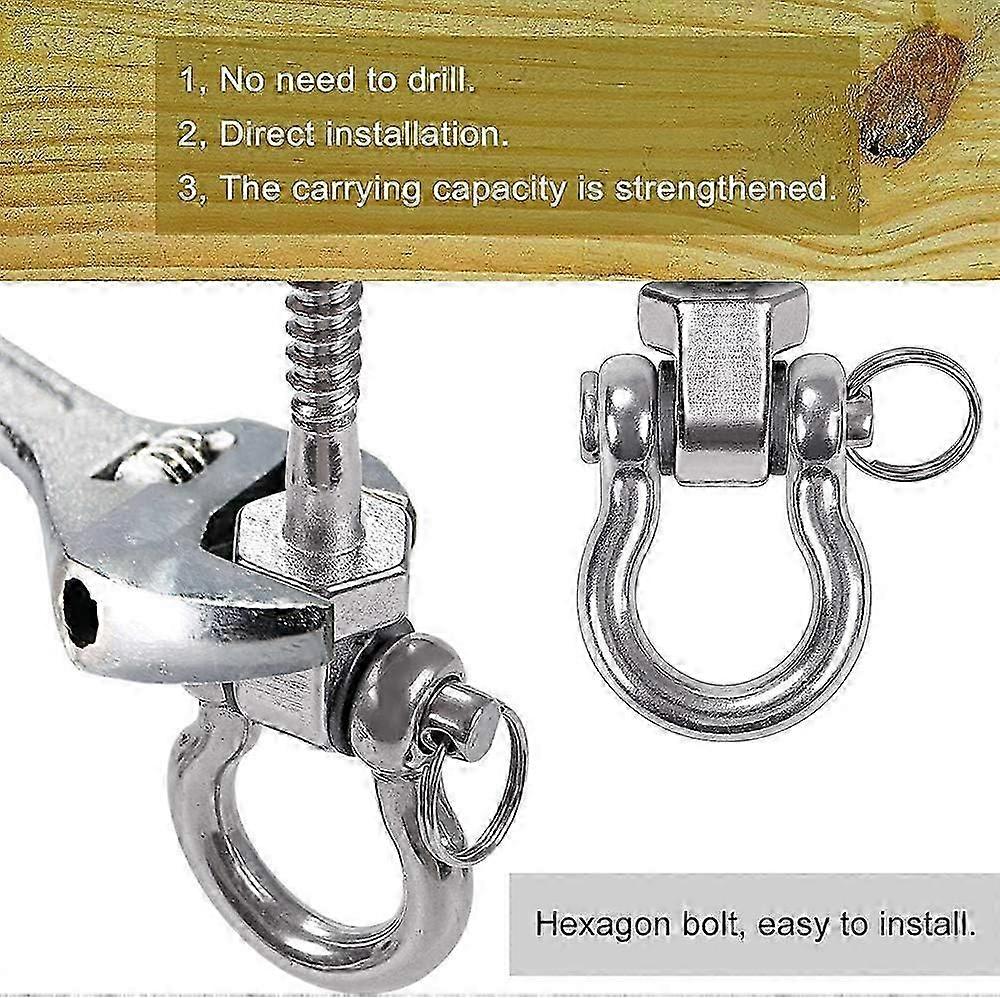 Swing Ceiling Mount Hammock Bolts, Swing Bolts Heavy Duty 2Pcs Antirust ...