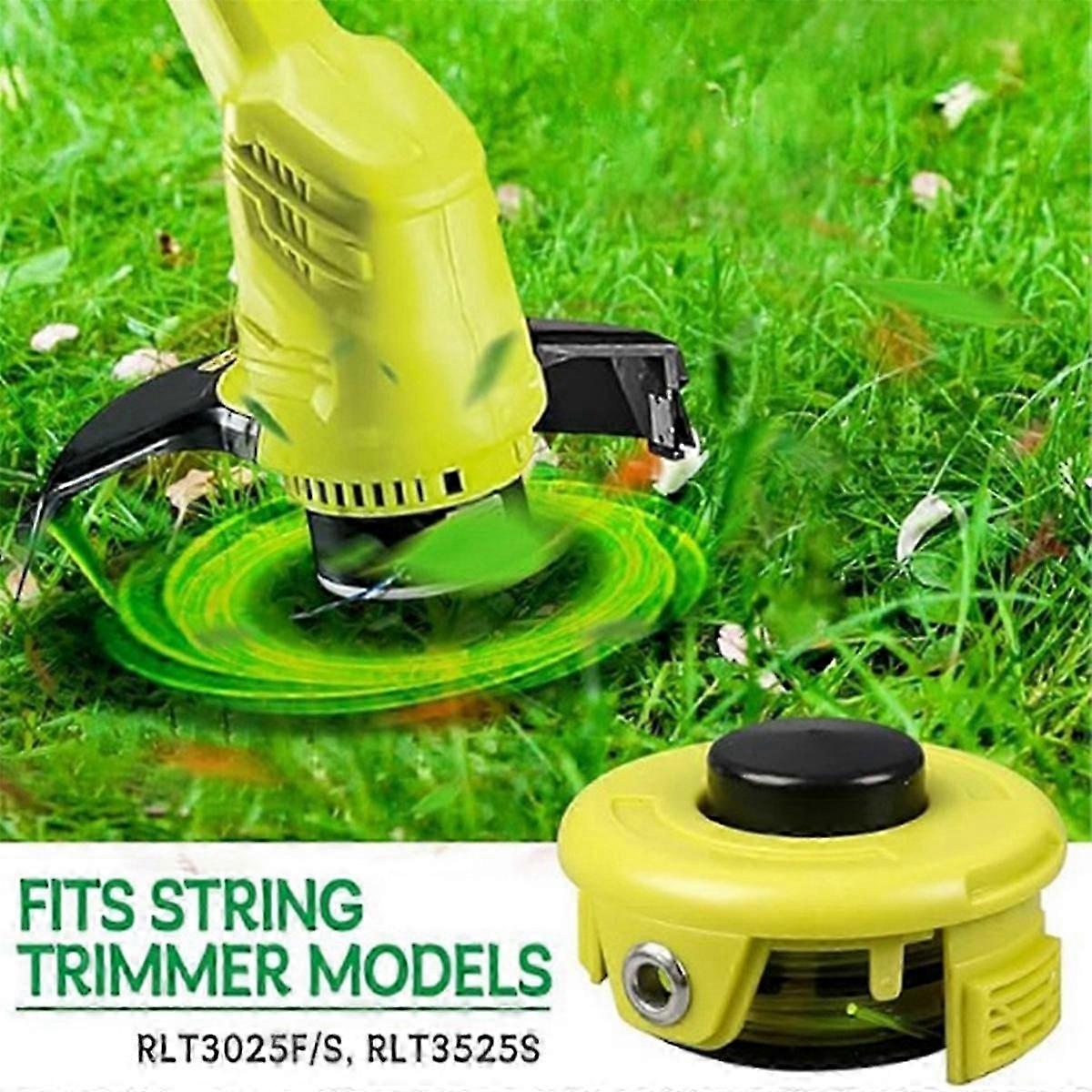 Trimmer Spool compatible Ryobi Rlt3025F RAC119 Mowing Rope,RAC118 Cover ...