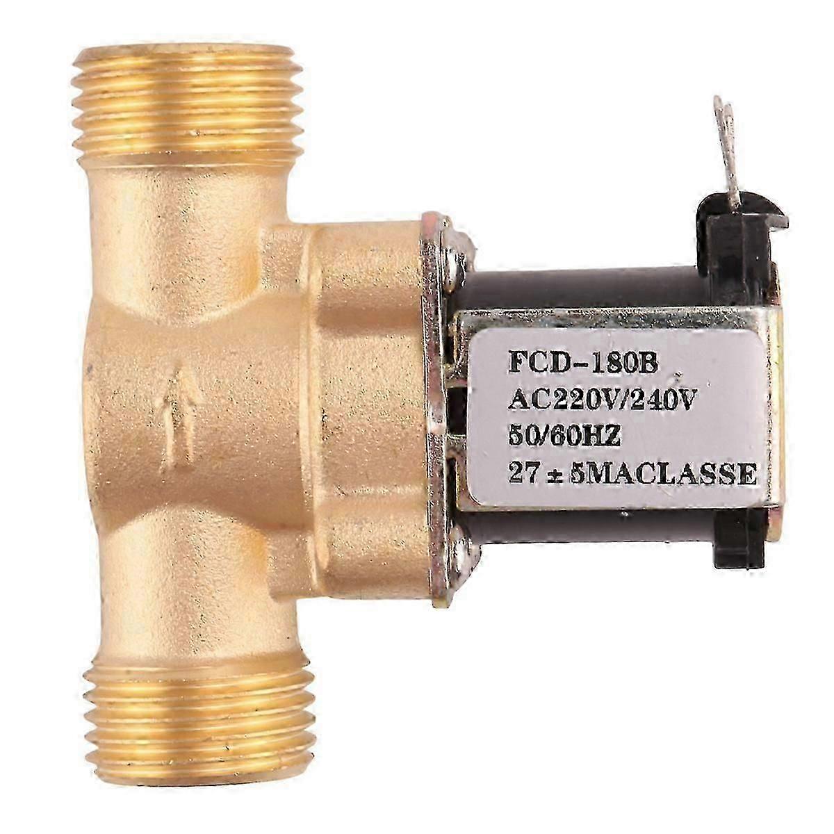 1/2 inch Ac 220V Normally Closed Brass Electric Solenoid Magnetic Valve for Water Control ...