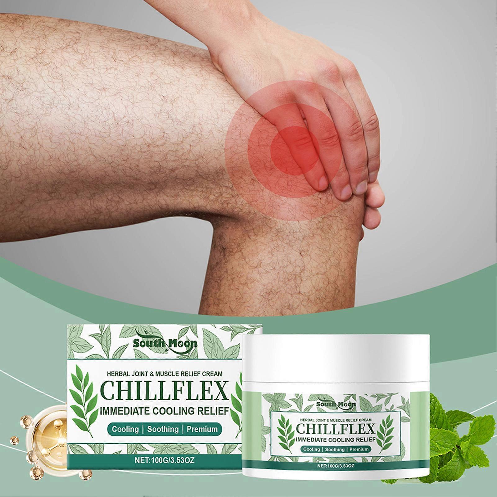 Menthol Joint & Muscle Relief Cream Chillflex Herbal Soothing Cream for ...