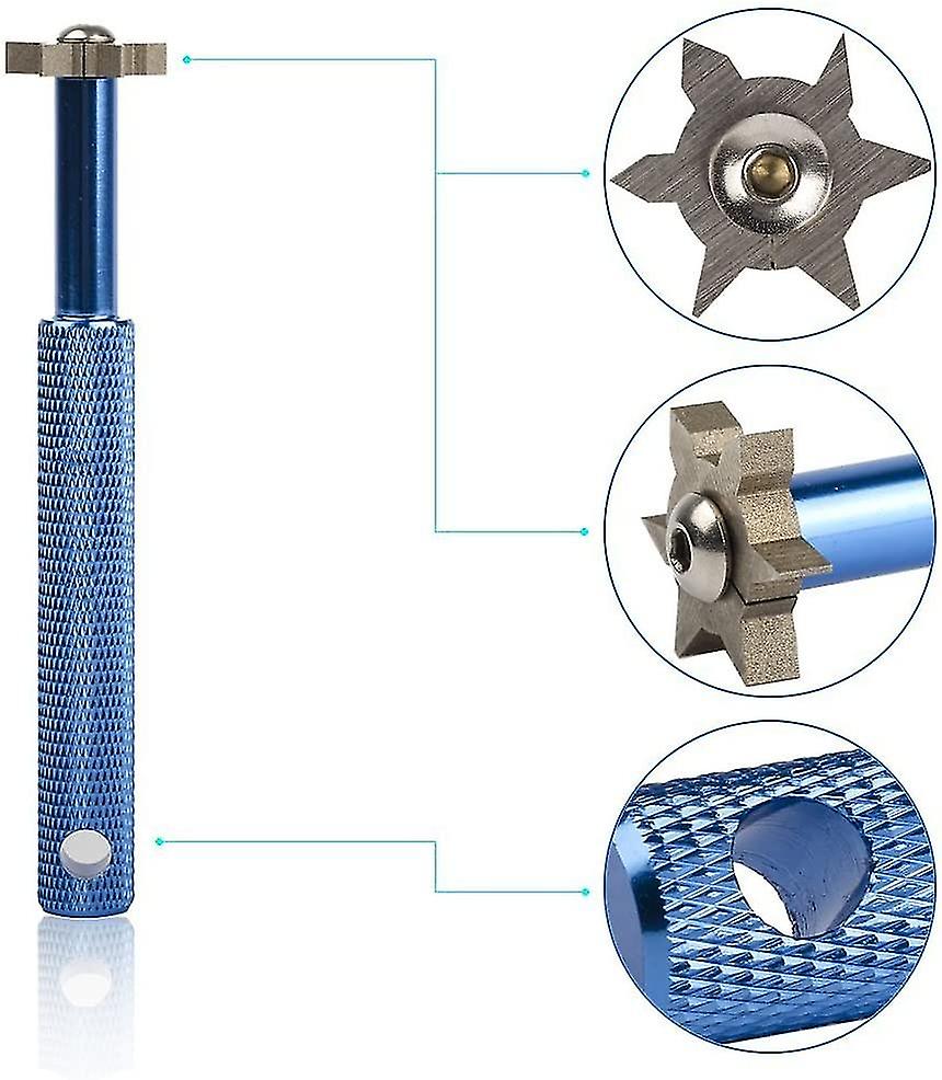 Groove Sharpener With 6 Heads - Golf Club Groove Sharpener Re-grooving ...