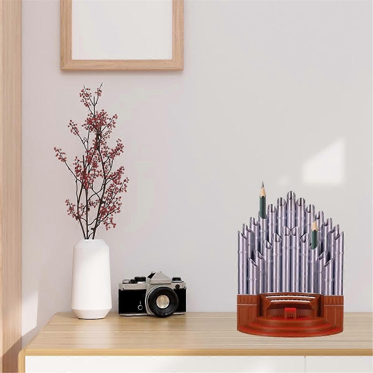 Pipe Organ Pen Pencil Holder, Funny Pen Holder Desktop Decoration, Pipe ...