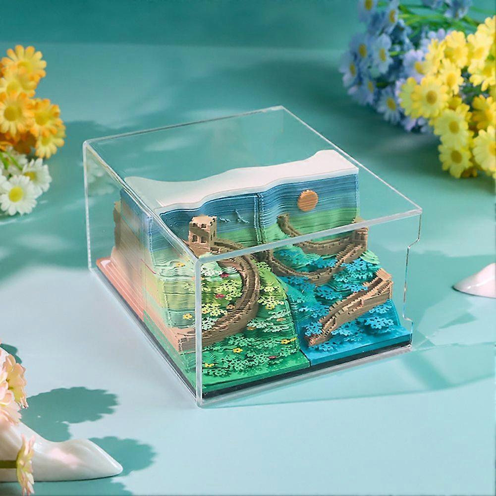 Desk Time-Piece Calendar 2026 3D Art Calendar Memo Pad 2026 Paper ...