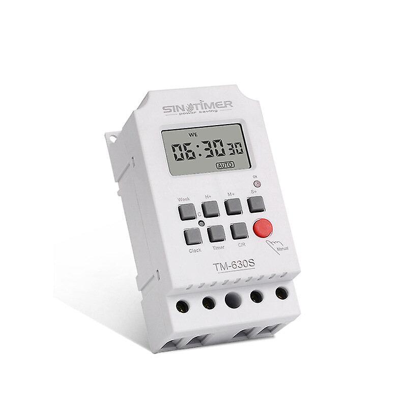 220V Lcd Digital Programmable Timer Switch With Interval 1 Second Power ...