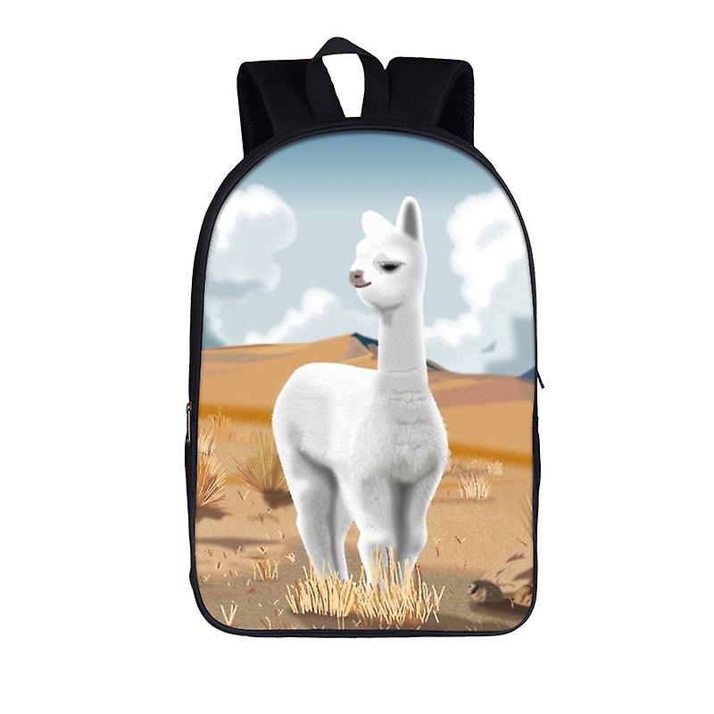 Funny Llama /alpaca Backpack For Teenager Boys Girls Children School ...