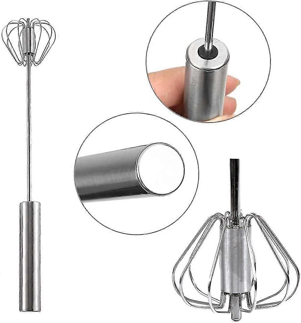 Egg Beaters, Stainless Steel Handheld Semi-automatic Multifunctional ...