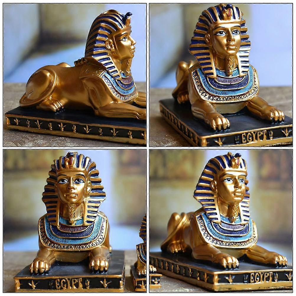 Egyptian Sphinx Statue Figurine Sculpture Decoration Resin Egypt Decor ...