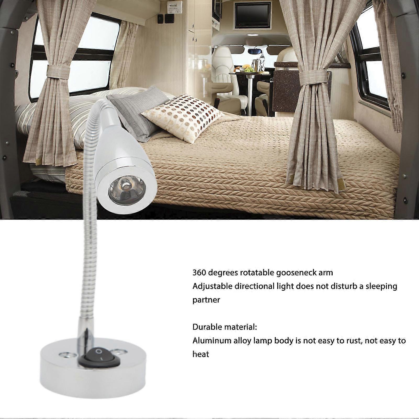 RV LED Bedside Light 360 Degree Swivel Flexible Goosneck Light for DC ...