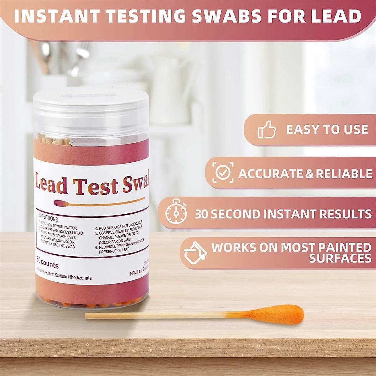 Lead Test Kit Swabs - Lead Paint Test Kit, Lead Check Swab Use, Test ...