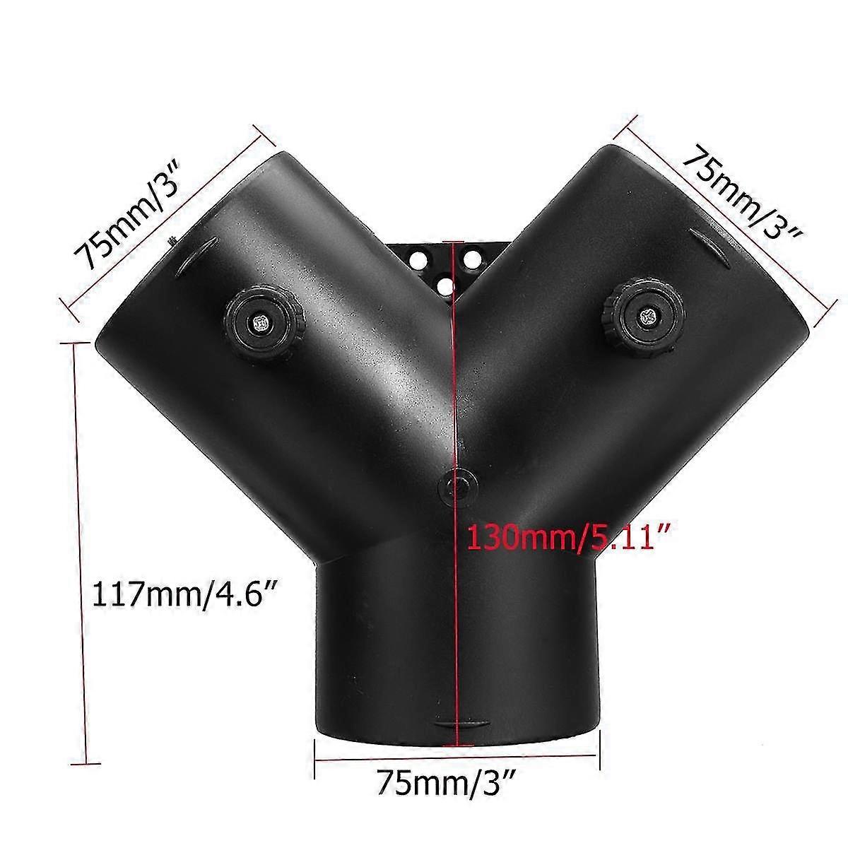 convenient 75mm Y Shape Parking Heater Air Vent Exhaust Connector W ...