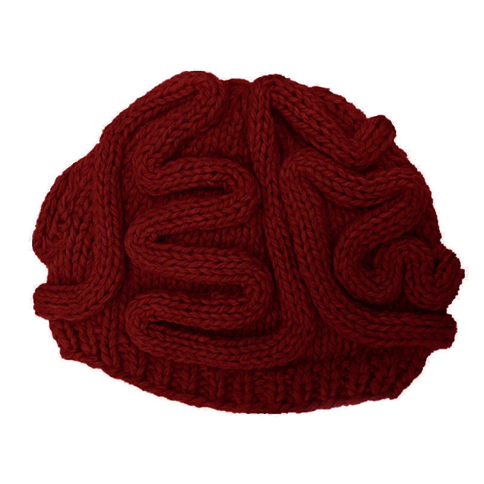 Spoof Horror Brain Knitted Hat Funny Warm Cap Party Headwear ...