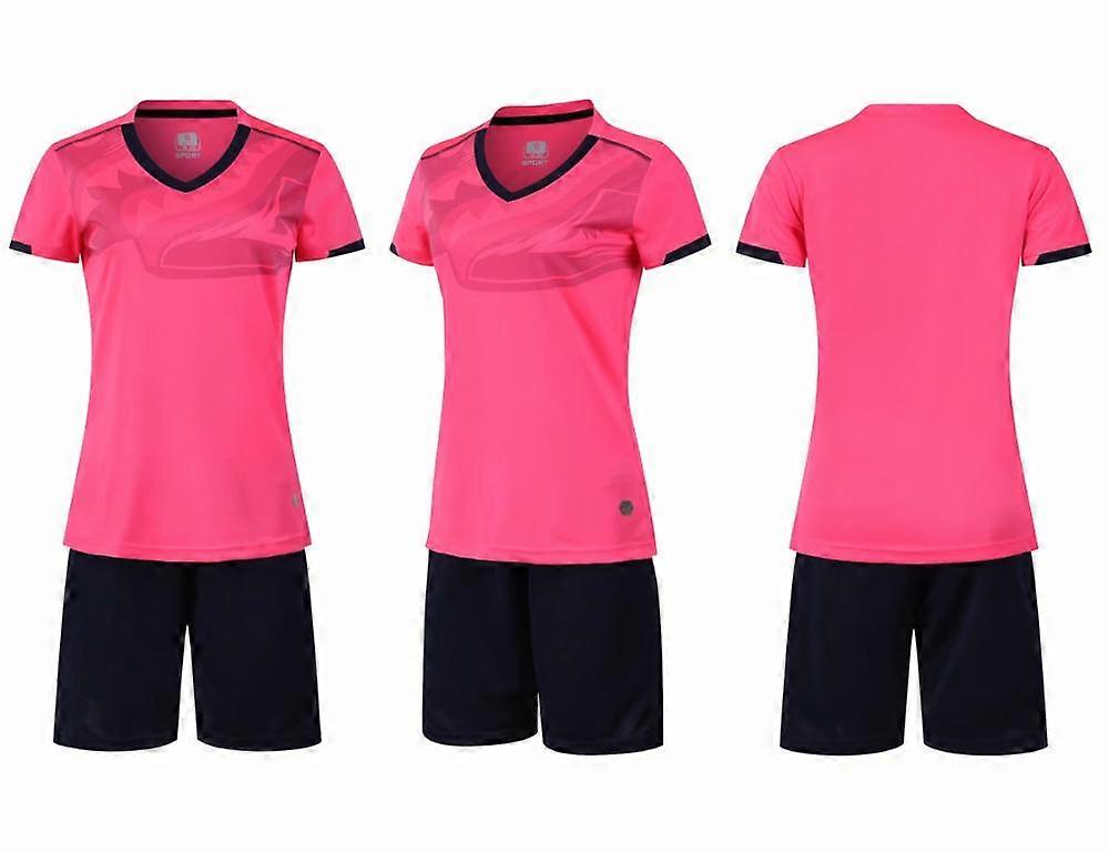 Women Female girl Soccer Jersey Set Football Jersey Tracksuit Soccer V ...