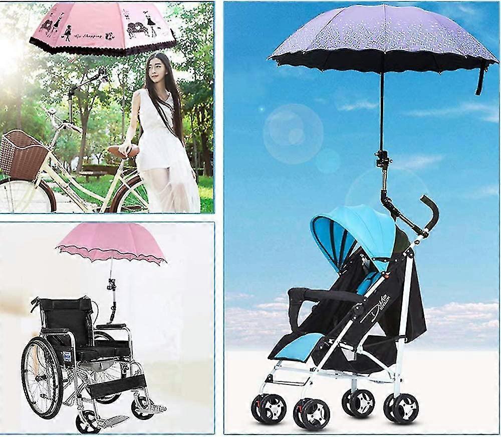 Stroller Umbrella Holder, Adjustable Umbrella Holder, Steel Retractable ...